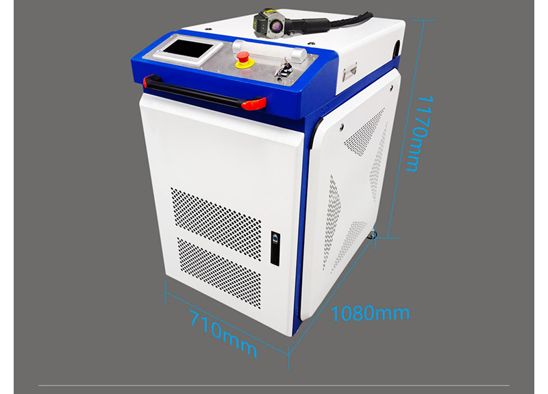Water Cooled Portable pulse laser cleaning rust removal machine 300w ...