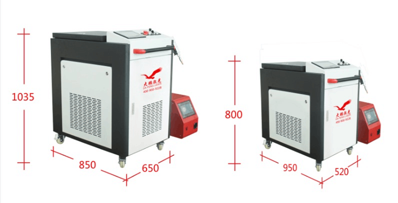 Hand-held laser welding machine with raycus continuous fiber laser and Worthing Hand-held ...