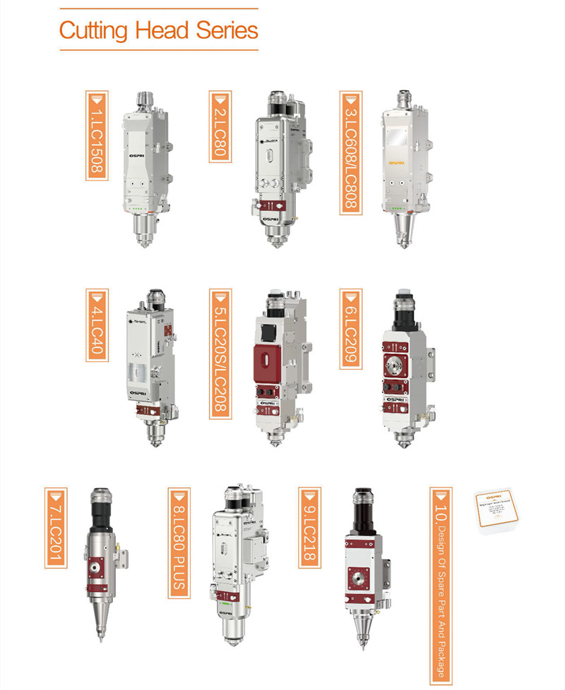 OSPRI LC80 PLUS Auto-focus cutting head for 6000W 8000W fiber laser ...