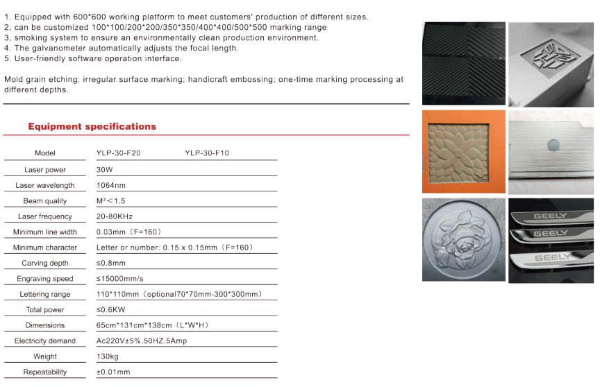 3D laser embossing machine laser texture etching machine from China ...